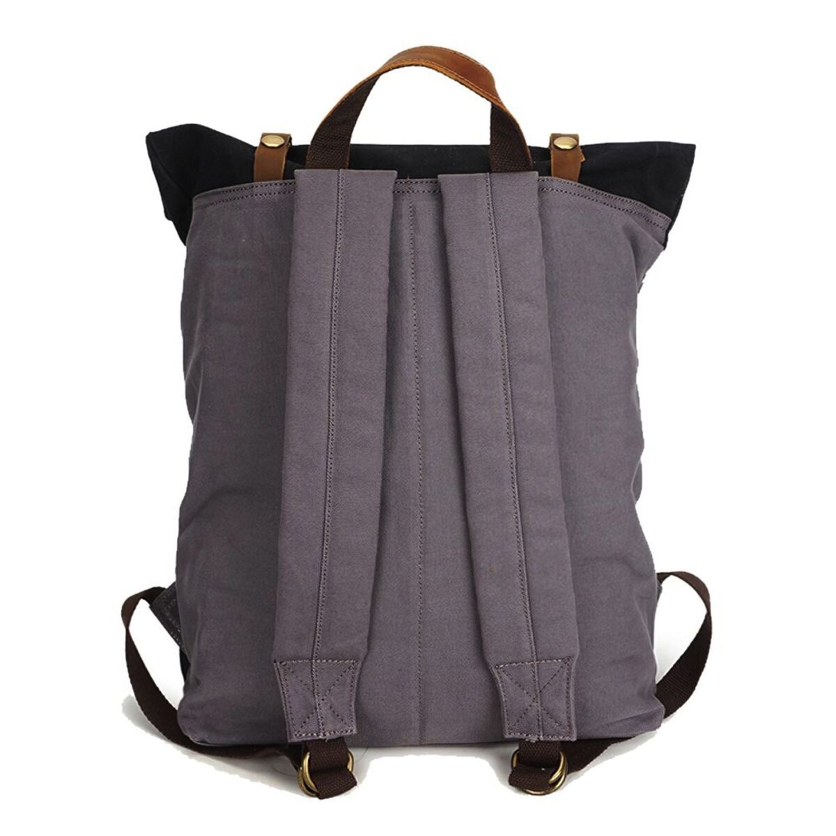 Canvas Laptop Backpack with Notebook Sleeve - Waterproof