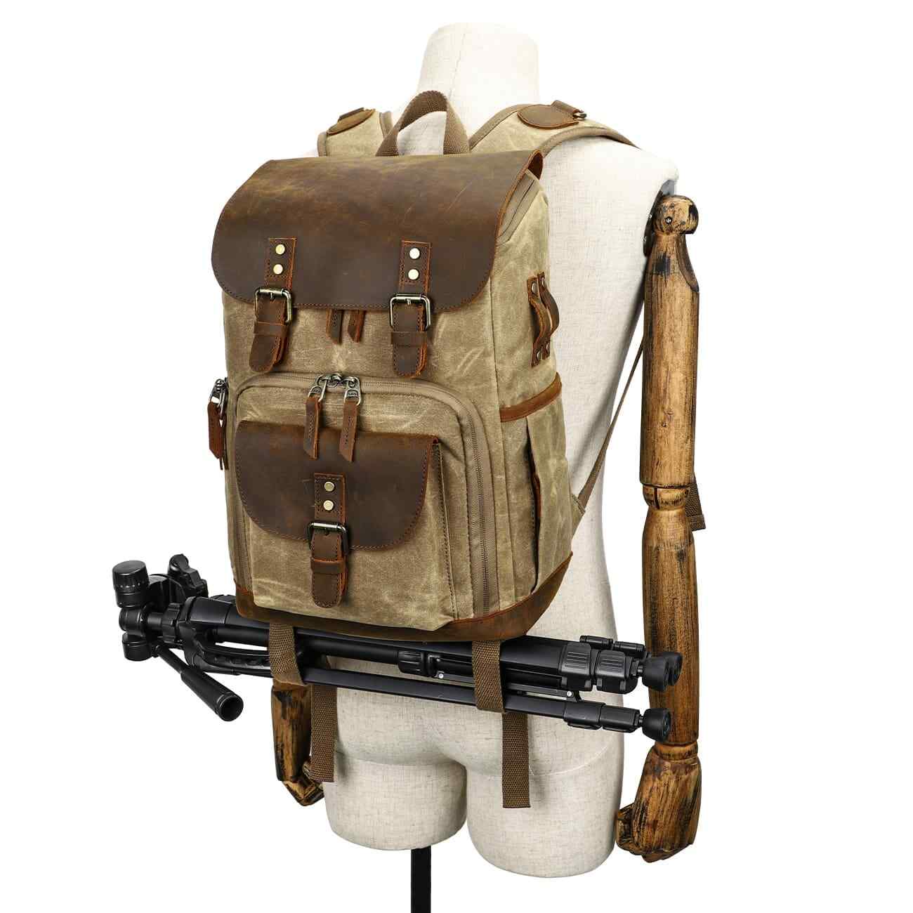 Canvas Leather Camera Backpack - KOYLIM Official Site