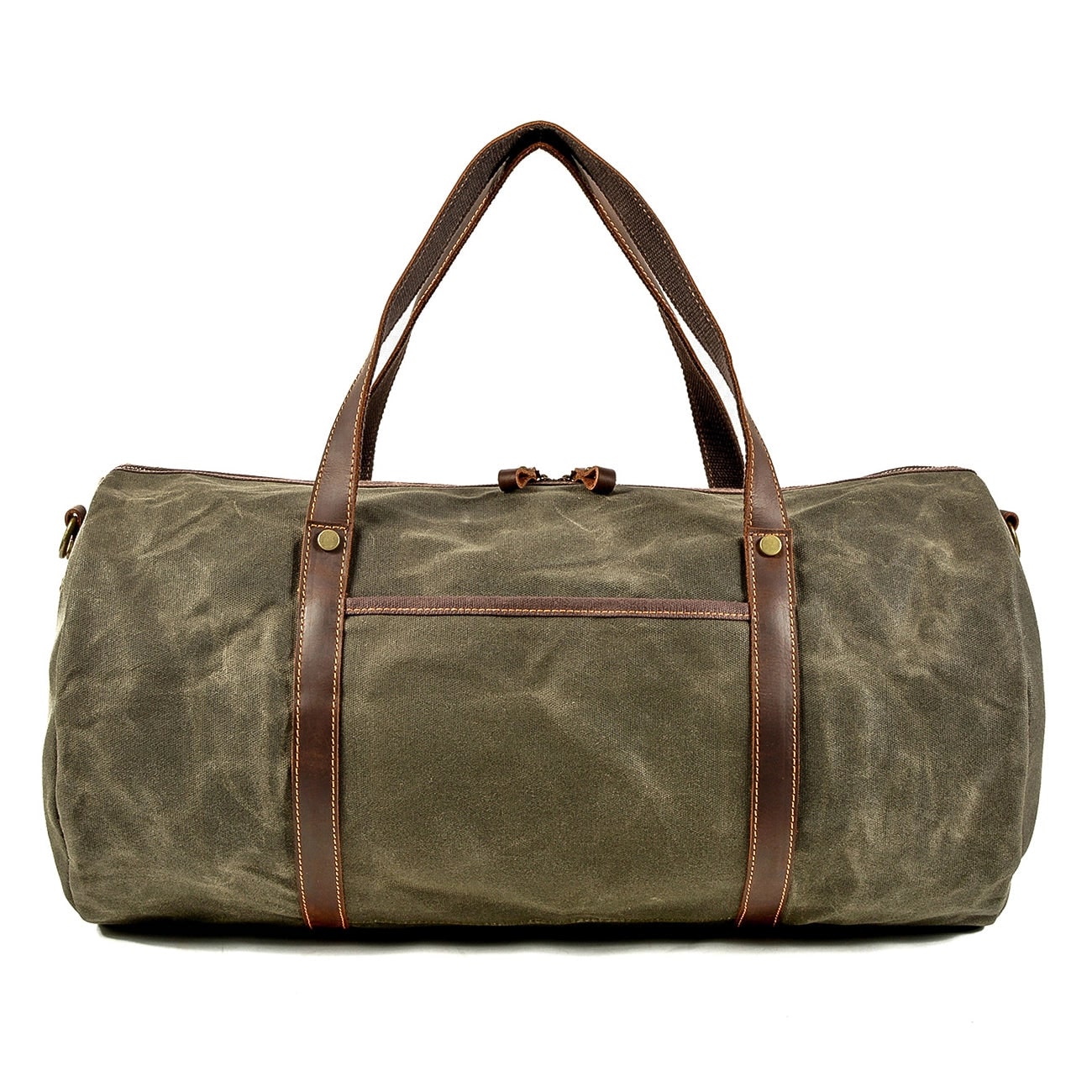 Wax Canvas Small Duffle Bag - Compact & Durable Design